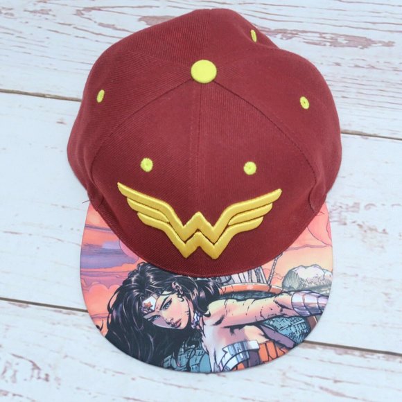 Six Flags | Accessories | Wonder Woman Six Flags Snapback Baseball Cap ...